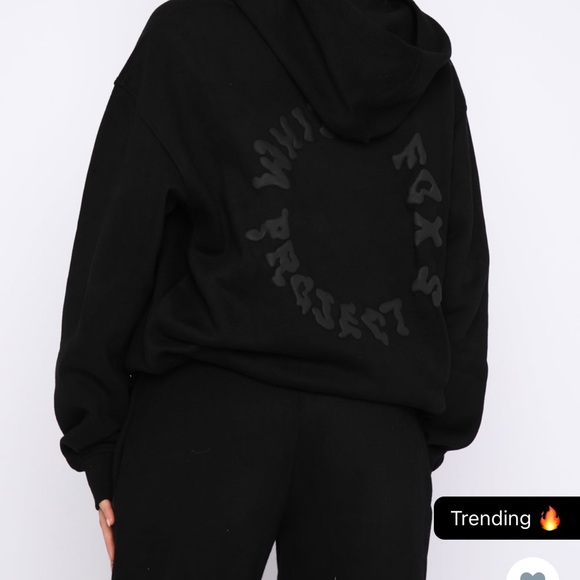 White Fox Boutique | Tops | White Fox Project Five Oversized Hoodie Ink ...